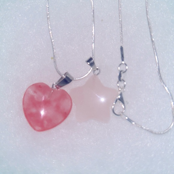 Hand Crafted | Jewelry | Boho Hippie Cherry Quartz Heart And Rose ...